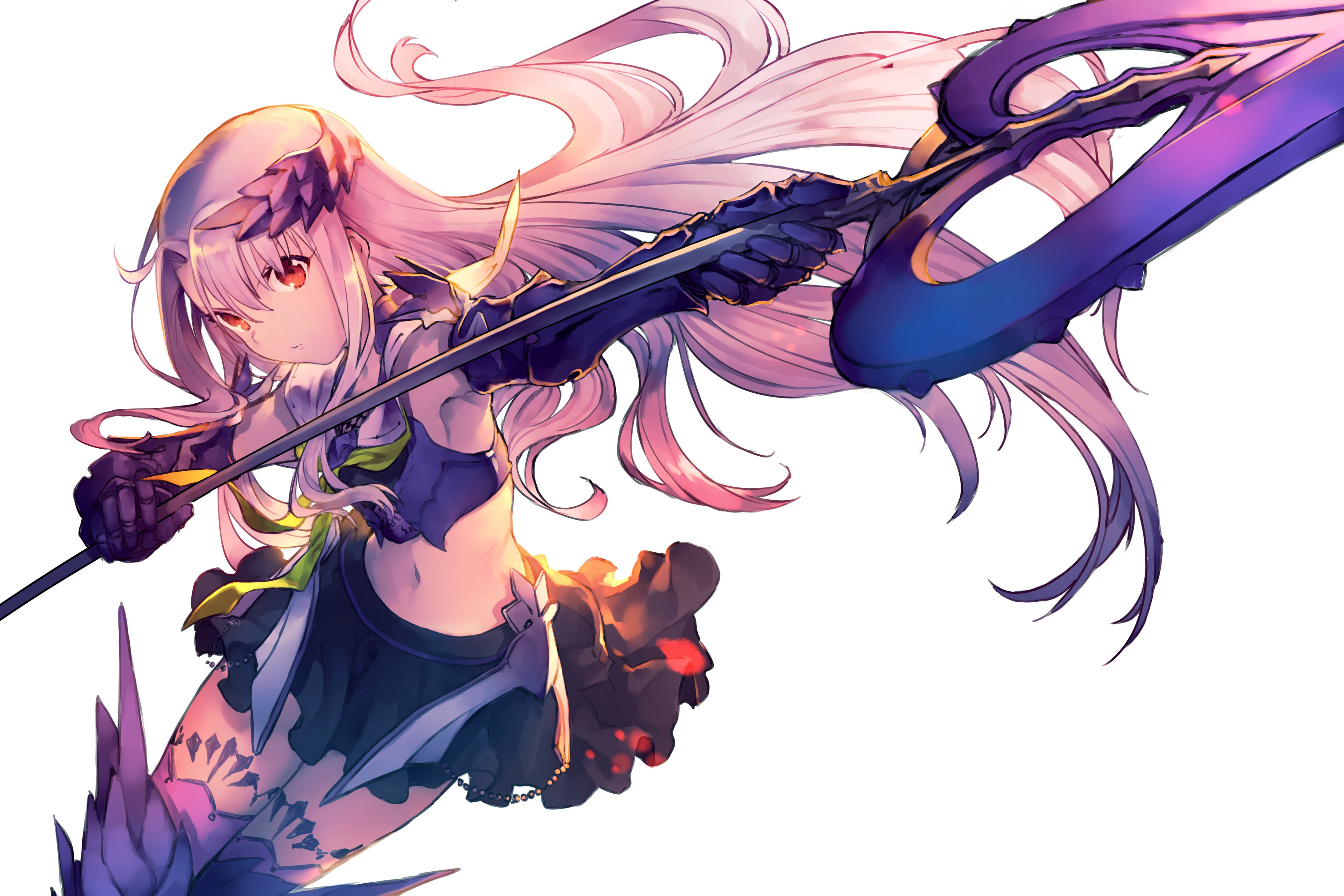 Safebooru - 1girl absurdres armor armored boots armpits black skirt boots breasts en@rain fate ...